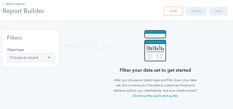 HubSpot's updated report builder and cross-object reporting